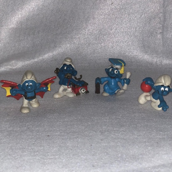 Toys | Smurfs Blue Figurine Set 1978 198 | Poshmark
